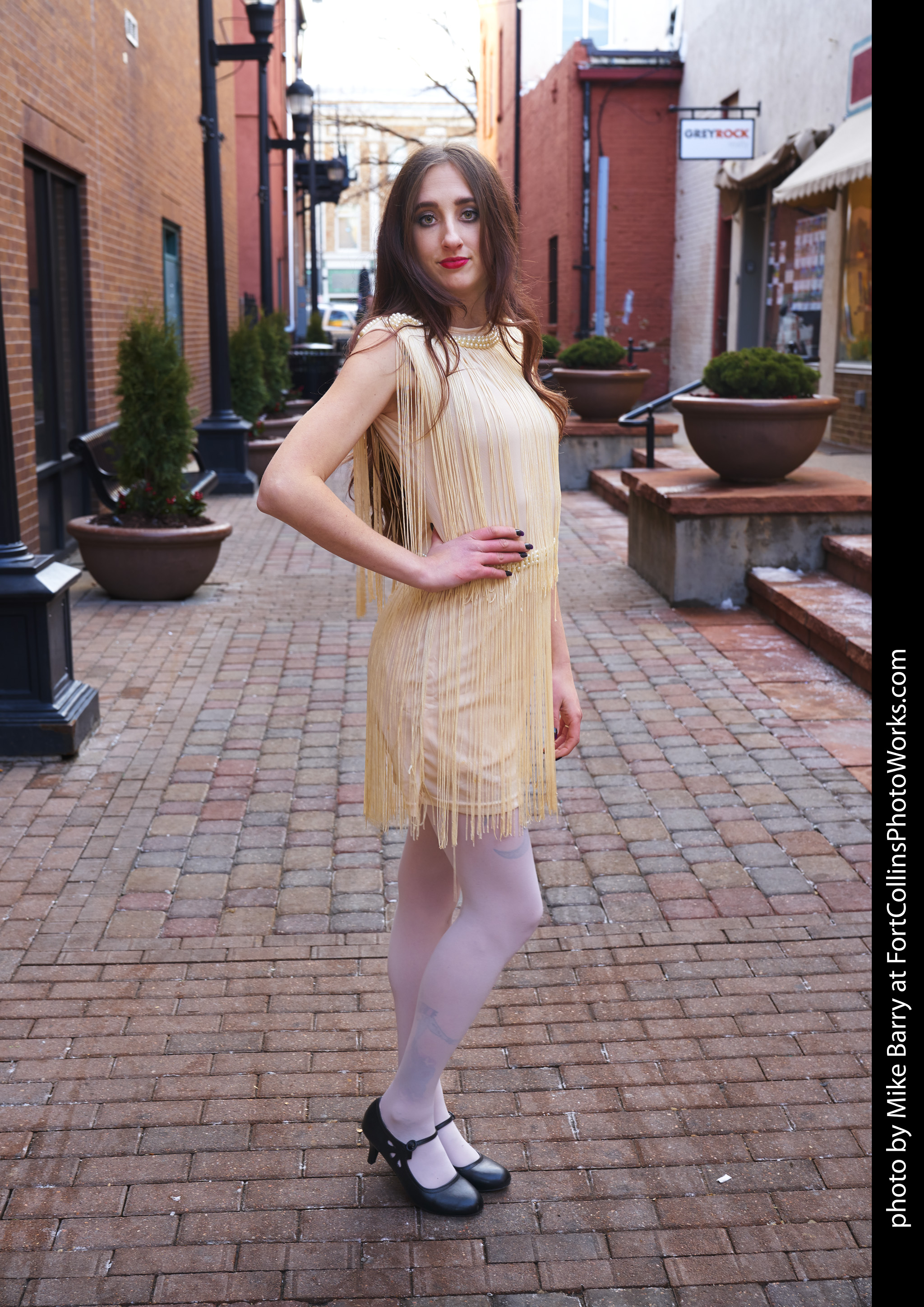 Meagan model shoot in Old Town Fort Collins | 2019-12-21